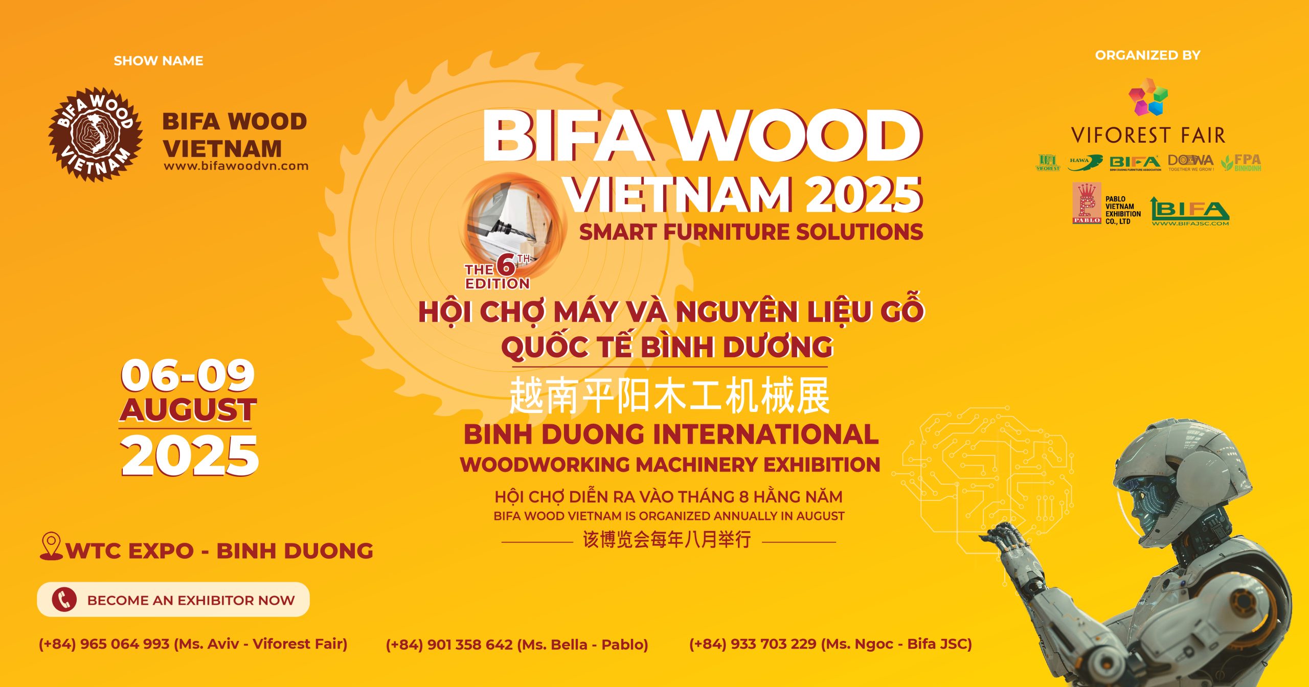 HỘI CHỢ MÁY VÀ NGUYÊN LIỆU GỖ QUỐC TẾ BÌNH DƯƠNG – BIFA WOOD VIỆT NAM ...